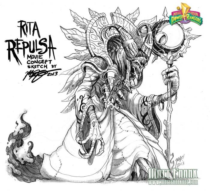Power Rangers: Mirá el primer concept art de Rita Repulsa - Geeky
