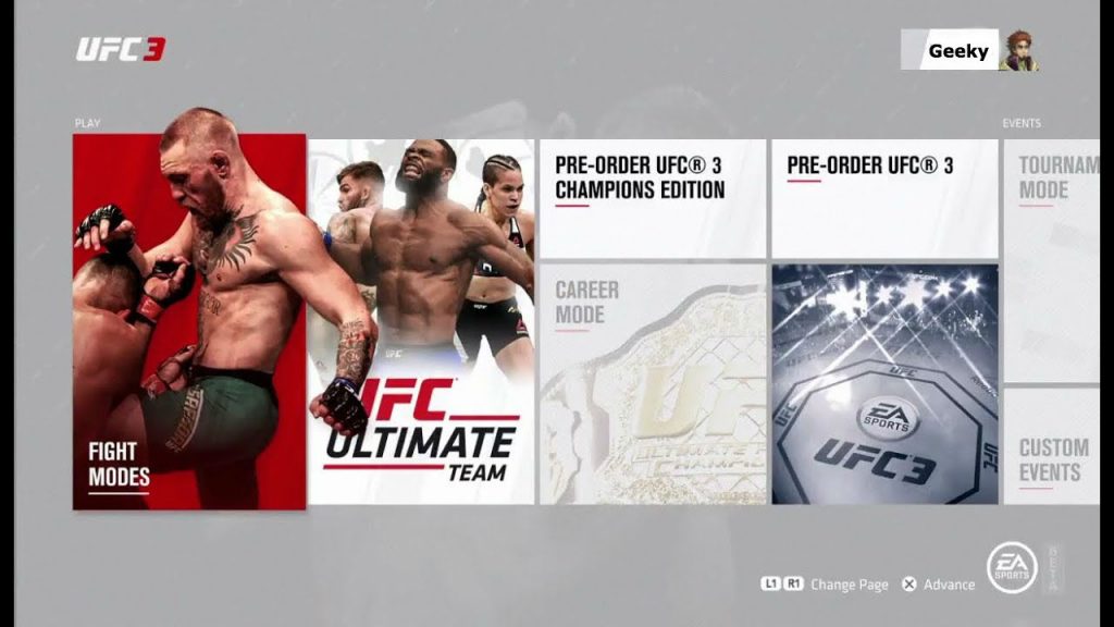 Análisis UFC 3 - Geeky